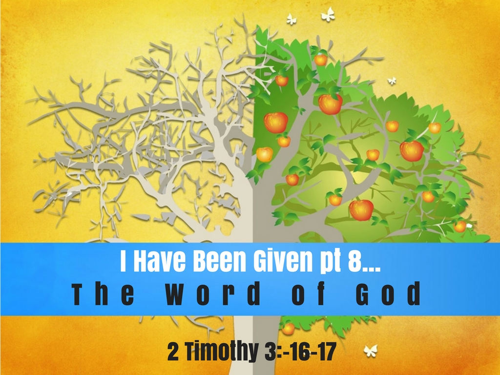 I Have Been Given pt 8...Why the Word - Abundant Life Worship Center