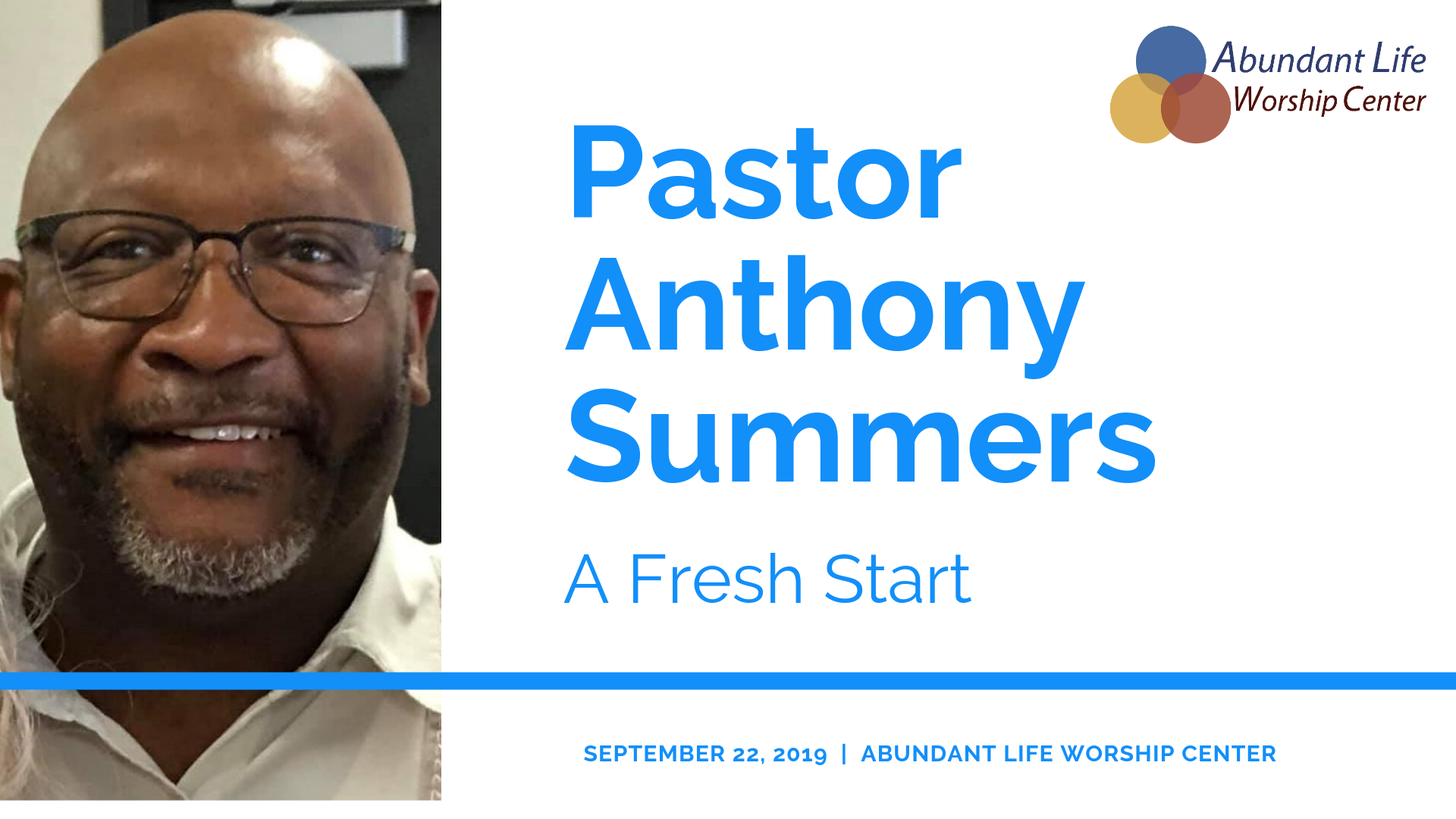 A Fresh Start - Abundant Life Worship Center